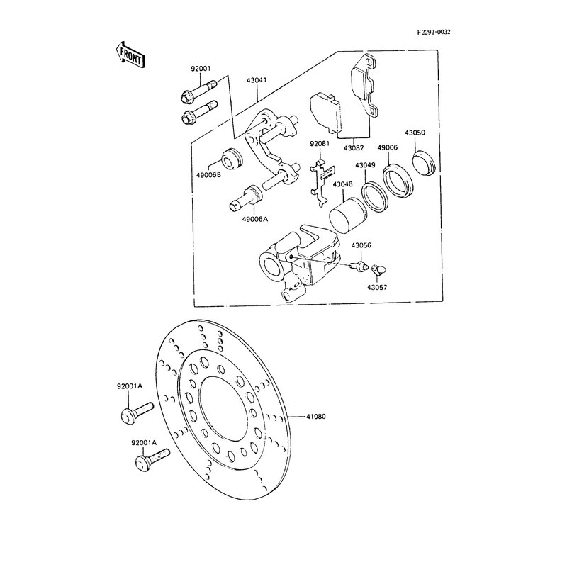 DICHTUNGSRING - 43049-1092 Kawasaki Ersatzteile - kawa-shop24.de