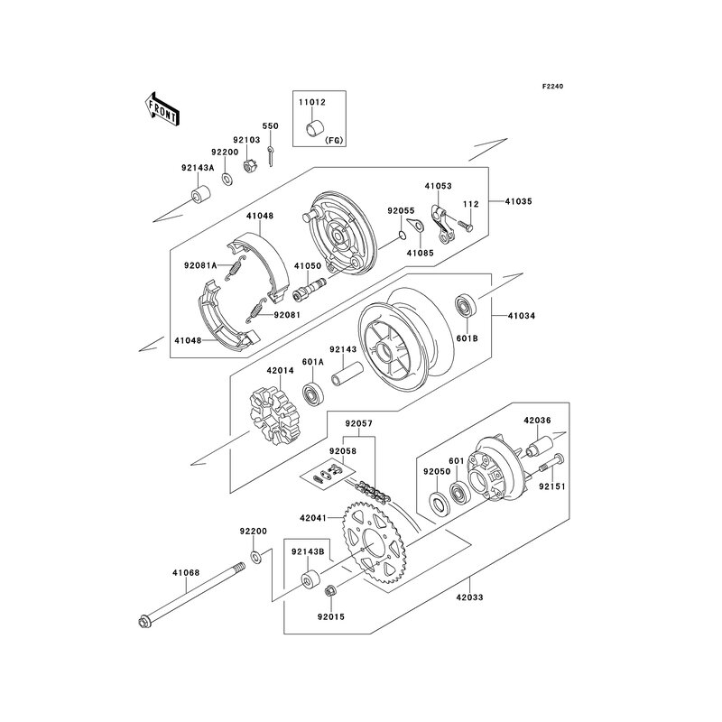 SPLINT,4.0X35 - 550AA4035 Kawasaki Ersatzteile - kawa-shop24.de
