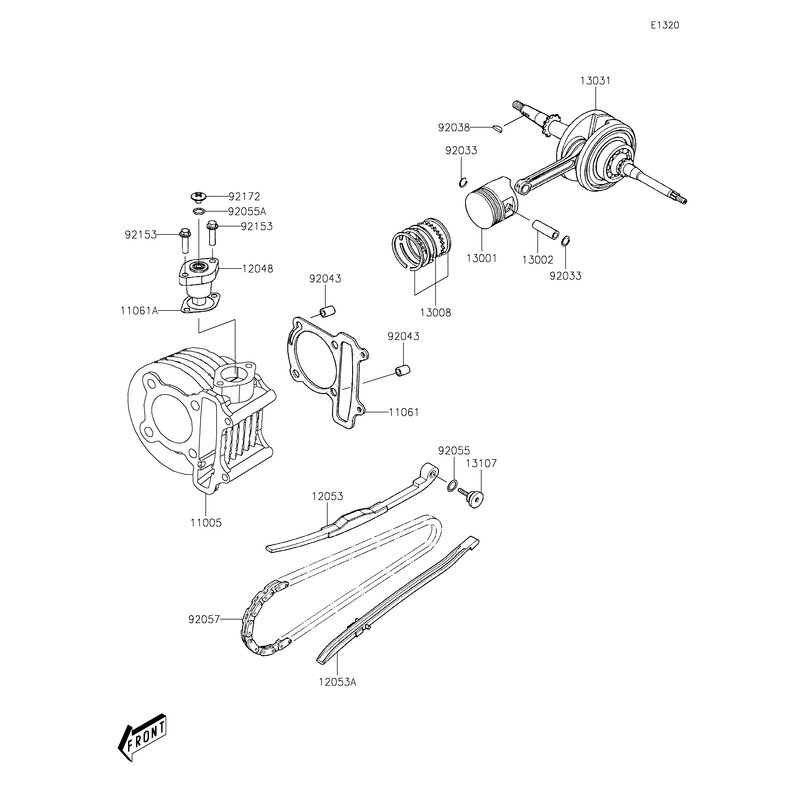 PISTON-ENGINE [13001-Y001] Kawasaki online shop