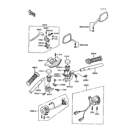 HOUSING-ASSY-CONTROL - 46091-1702 Kawasaki Ersatzteile - kawa-shop24.